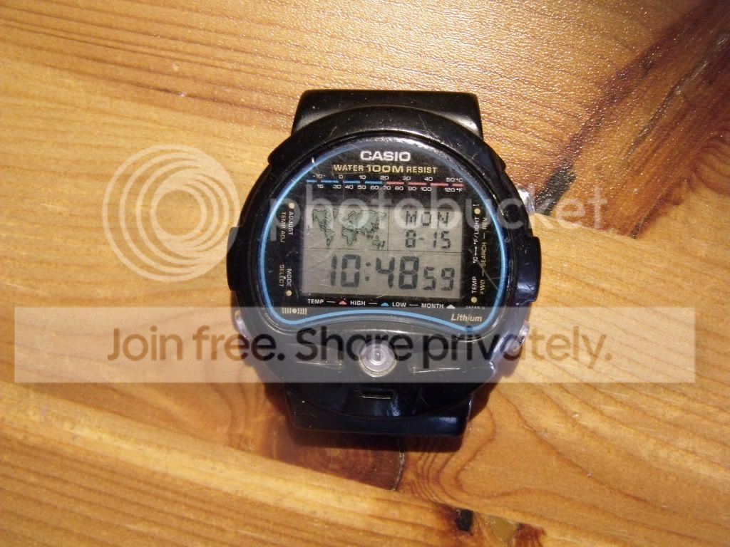 FS: casio TS-100 temperature and world map, made in japan | WatchUSeek ...
